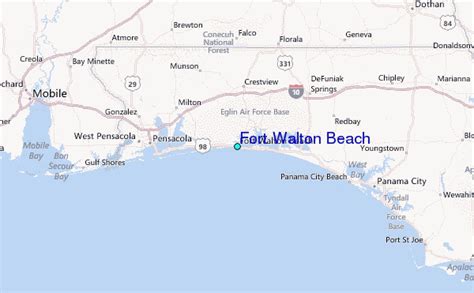 Map Of Florida Fort Walton Beach