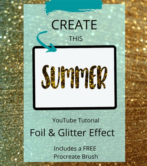 PROCREATE TUTORIAL Foil Glitter Effect My Prints Collection