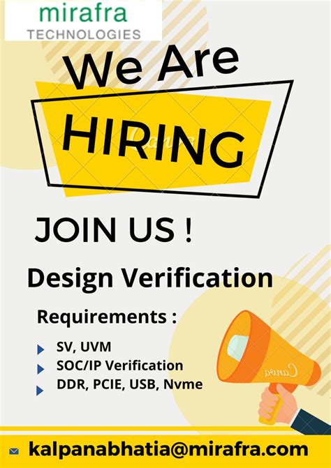 Kalpana Bhatia On Linkedin Hiringalert Verificationengineer