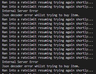 Json Decoder Error Internal Server Error Issue J Ldo UGC Sniper GitHub