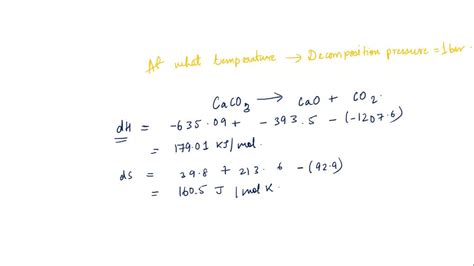 Solved Estimate The Temperature At Which The Equilibrium Constant For The Decomposition Of