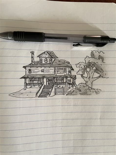 To Kill A Mockingbird House Drawing