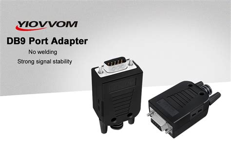Yiovvom Db9 Breakout Connector Male 9pin Port Rs232 Serial Adapter Solderless