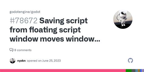 Saving Script From Floating Script Window Moves Window Focus Back To
