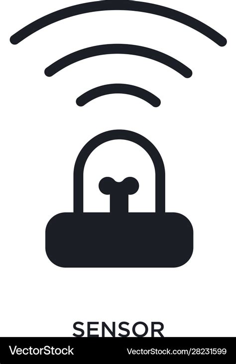 sensor isolated icon simple element from smart vector image