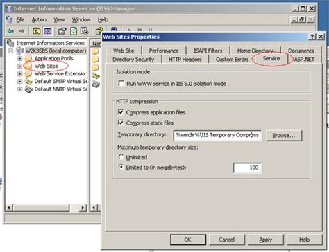 Making The Most Out Of Iis Compression Part 2 Configuring Iis 6 Compression Codeproject