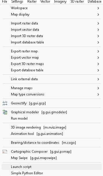 Beginner S Tutorial To Grass Gis In Python Cuosgwiki