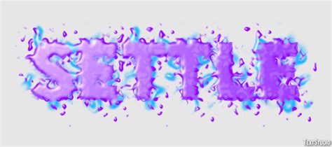 Settle Text Effect And Logo Design Word
