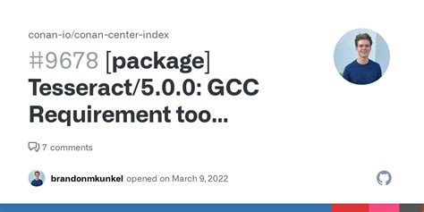 Package Tesseract500 Gcc Requirement Too Restrictive · Issue