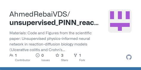 Github Ahmedrebaivdsunsupervisedpinnreactiondiffusionbiology