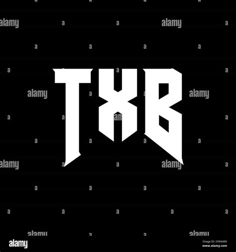 TXB Letter Logo Design For Technology Company TXB Logo Design Black And White Color Combination
