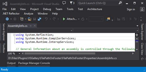 File Path On Footer Visual Studio Marketplace