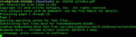 Gs Command In Linux With Examples Geeksforgeeks