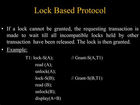 concurrency control in database management system pptx databases
