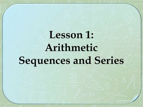 Geometric Sequence And Series Pptx