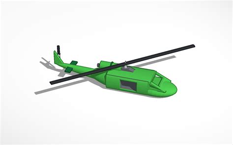 3d Design Huey Gunship Tinkercad