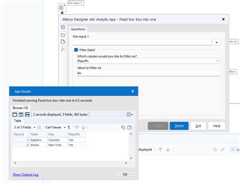 Solved Help Combining The Two Interface Tools Into One Alteryx Community