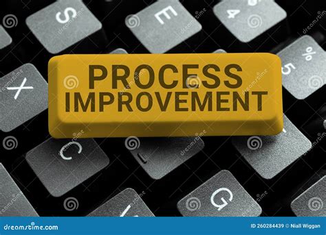 Text Sign Showing Process Improvement Word For Task Of Identifying Upon Existing Business