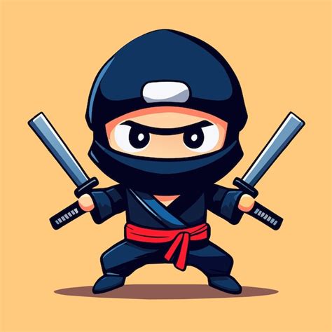 Premium Vector Cute And Agile Ninja Warrior Vector
