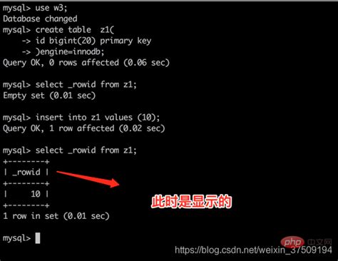 【mysql】mysql隐藏字段rowid Hd 博客园 【mysql】mysql隐藏字段rowid Hd 博客园