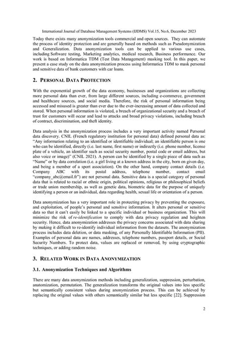 Data Anonymization Process Challenges And Context Missions Pdf