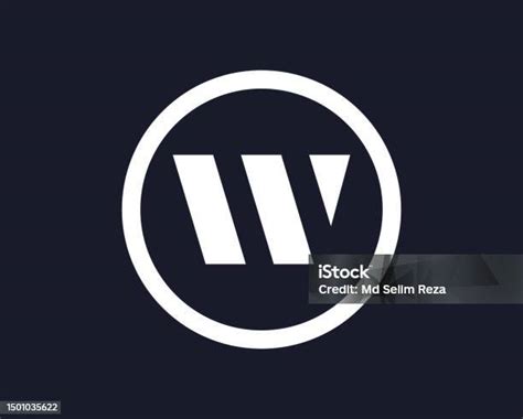 원형 디자인의 W 문자 로고 디자인 알파벳 W에 대한 스톡 벡터 아트 및 기타 이미지 알파벳 W 로고 아이콘 Istock