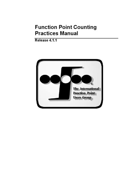 Ifpug Function Point Counting Practices Manual 411 Pdf Subroutine Scope Computer Science