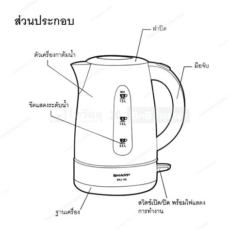 กระติกน้ำร้อนไฟฟ้า Sharp รุ่น Ekj 156 ความจุ 15 ลิตร Bnb Home