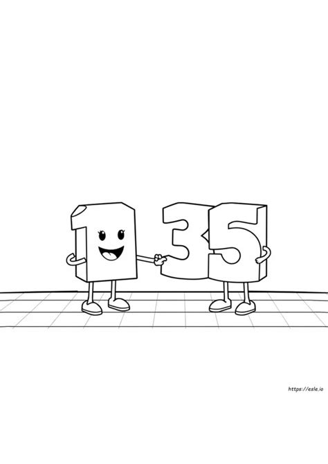 Numberblocks Mewarnai Gambar Number Block