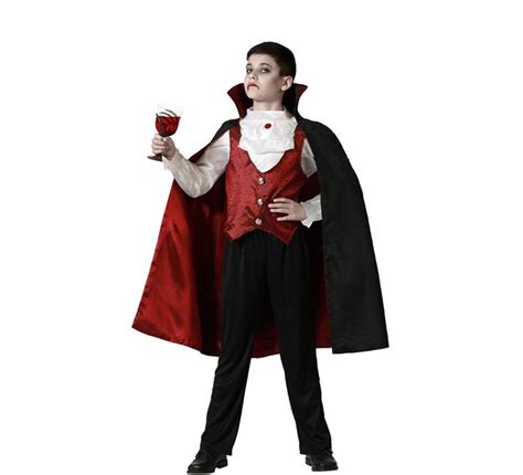 Costume Classico Da Vampiro Dracula Per Bambini
