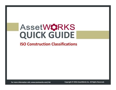 Quick Guide Understanding Iso Construction Classifications Pdf Quick Guide Understanding Iso Construction Classifications Pdf