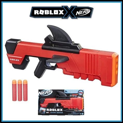 Бластер Nerf Roblox Mm2 Shark Seeker Dart Blaster Shark Fin Action 3