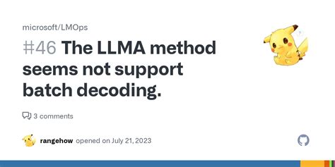 the llma method seems not support batch decoding · issue 46