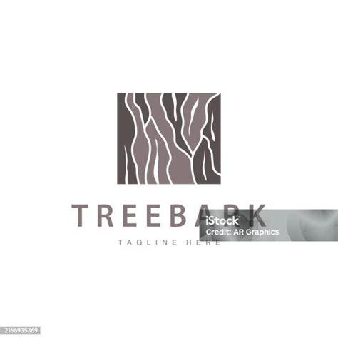 Wood Design Structure Layers Forest Tree Bark Vector Template Stock