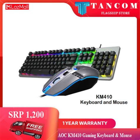 AOC KM Gaming Backlight Keyboard And Mouse Set Lazada PH