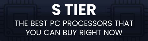 Cpu Hierarchy Pc Processors Tier List Cpu Ninja