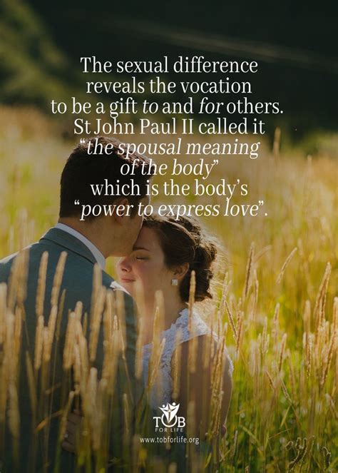 Theology Of The Body Beautiful Quotes Theology Marriage Quotes