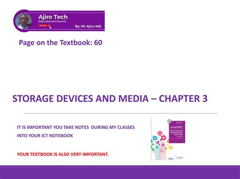 Igcse Ict 04170983 Storage Devices And Media Ajiro Tech Pdf