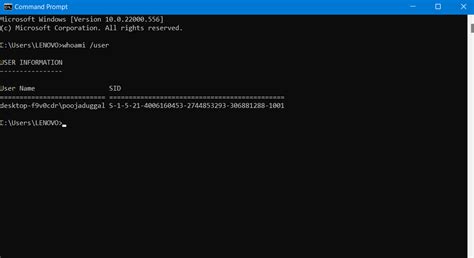 Find Security Identifier Or Sid For User Account In Windows