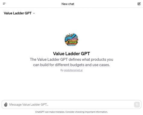 Value Ladder Gpt The Value Ladder Gpt Defines What Products You Can Build For Different