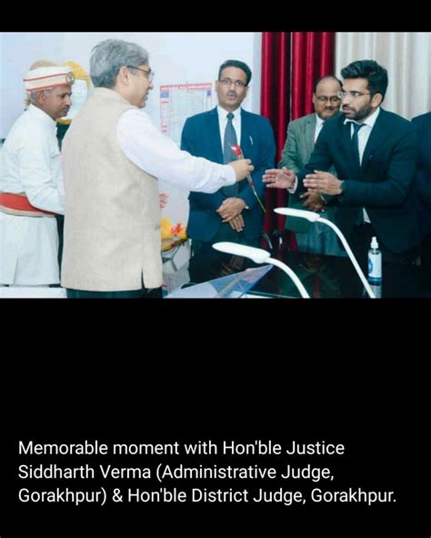 Judge Mohit K Prasad Posted On Linkedin