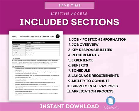 Qa Tester Job Description Template Probiztemplates