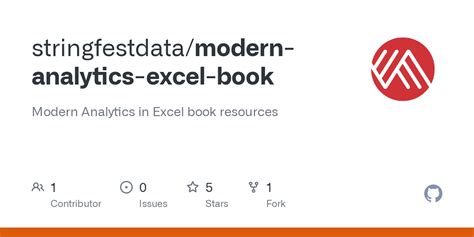 Github Stringfestdatamodern Analytics Excel Book Modern Analytics In Excel Book Resources