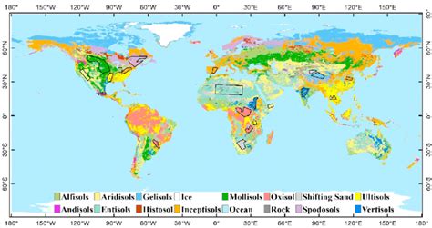 The USDA Soil Taxonomy Data And Selected Study Areas Black Boxes Download Scientific Diagram