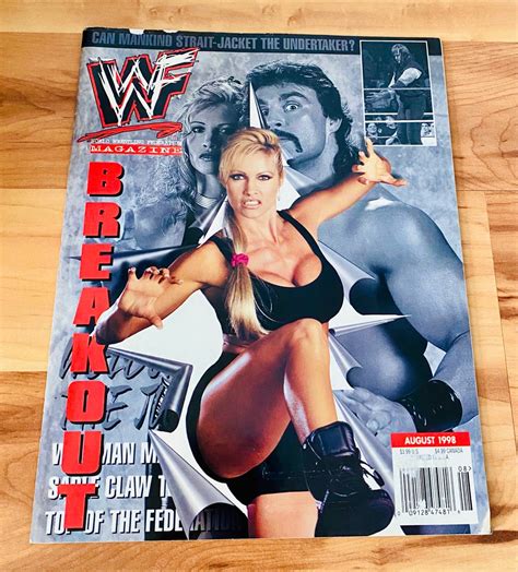 Wwf Magazine 1998 August Sable Cover With Poster And Calendar Wwe