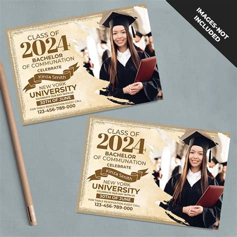 Graduation Card Psd High Quality Free Psd Templates For Download