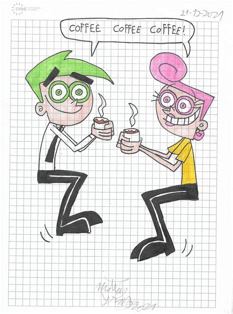 Cosmo And Wanda Coffee By Matiriani1999 On Deviantart