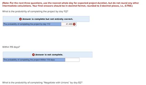 Solved Compute The Expected Project Duration Round The Chegg Com