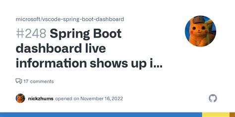 Spring Boot Dashboard Live Information Shows Up In A Separate Pid · Issue 248 · Microsoft