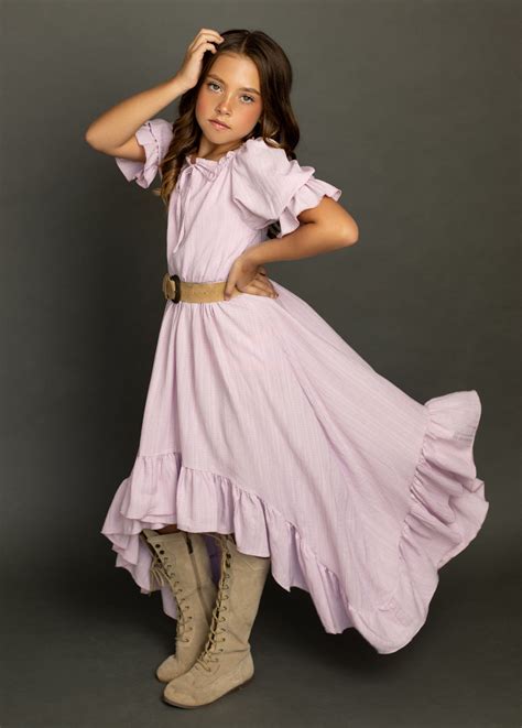 Gwenola Dress In Lilac Joyfolie